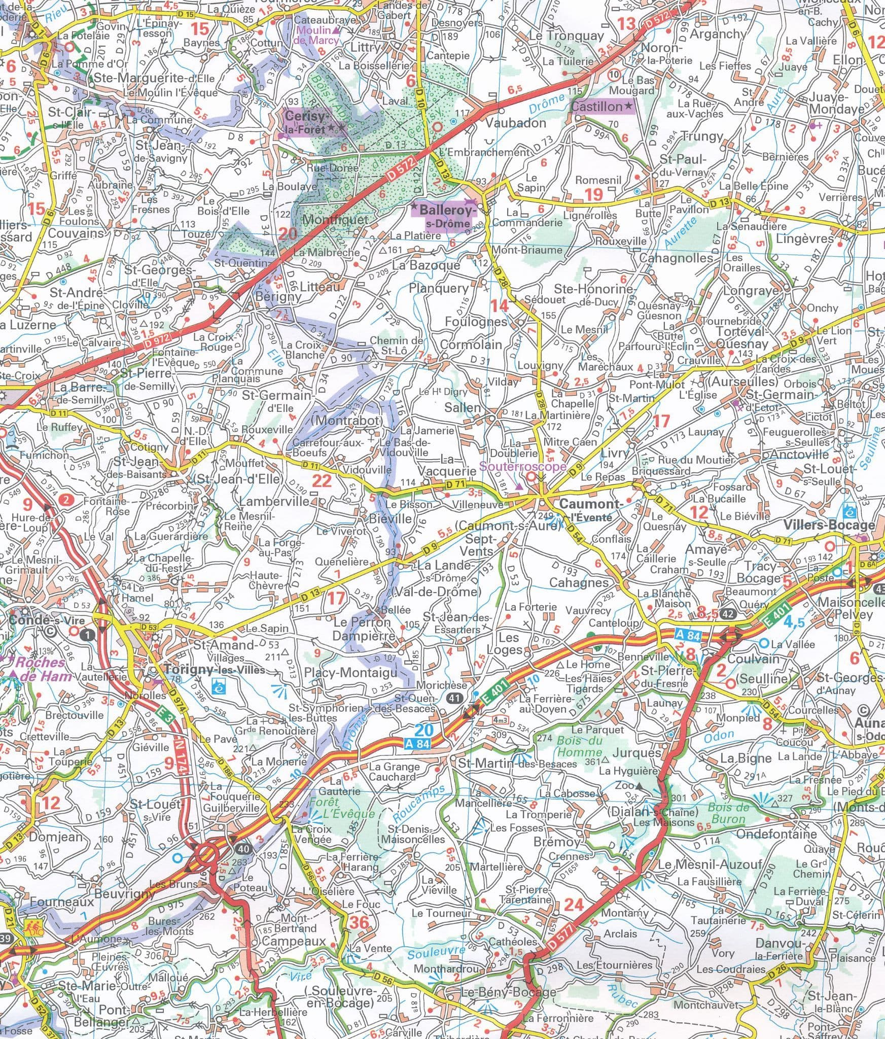 Normandy Coast Map