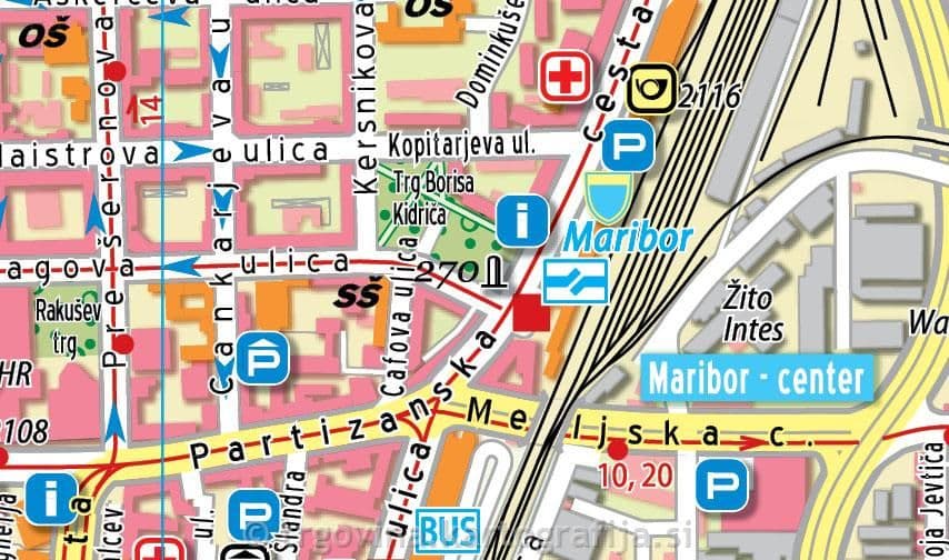 Maribor - Street Map - Karografjija C 070
