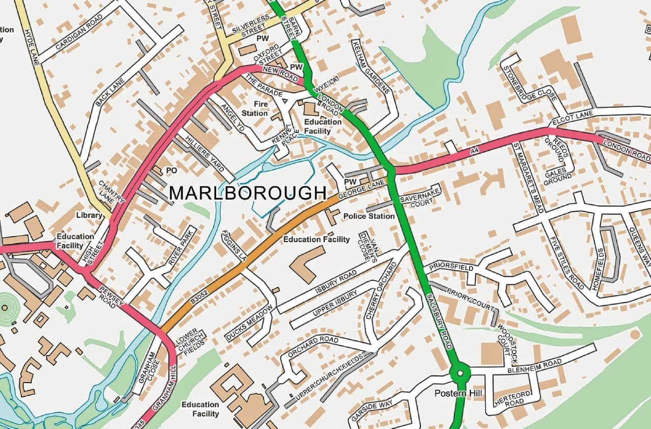 Marlborough Street Map