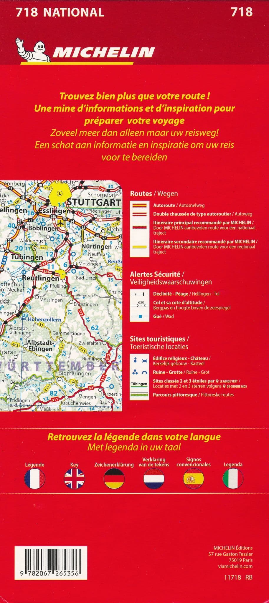 Michelin Map 718 - Germany - 2025