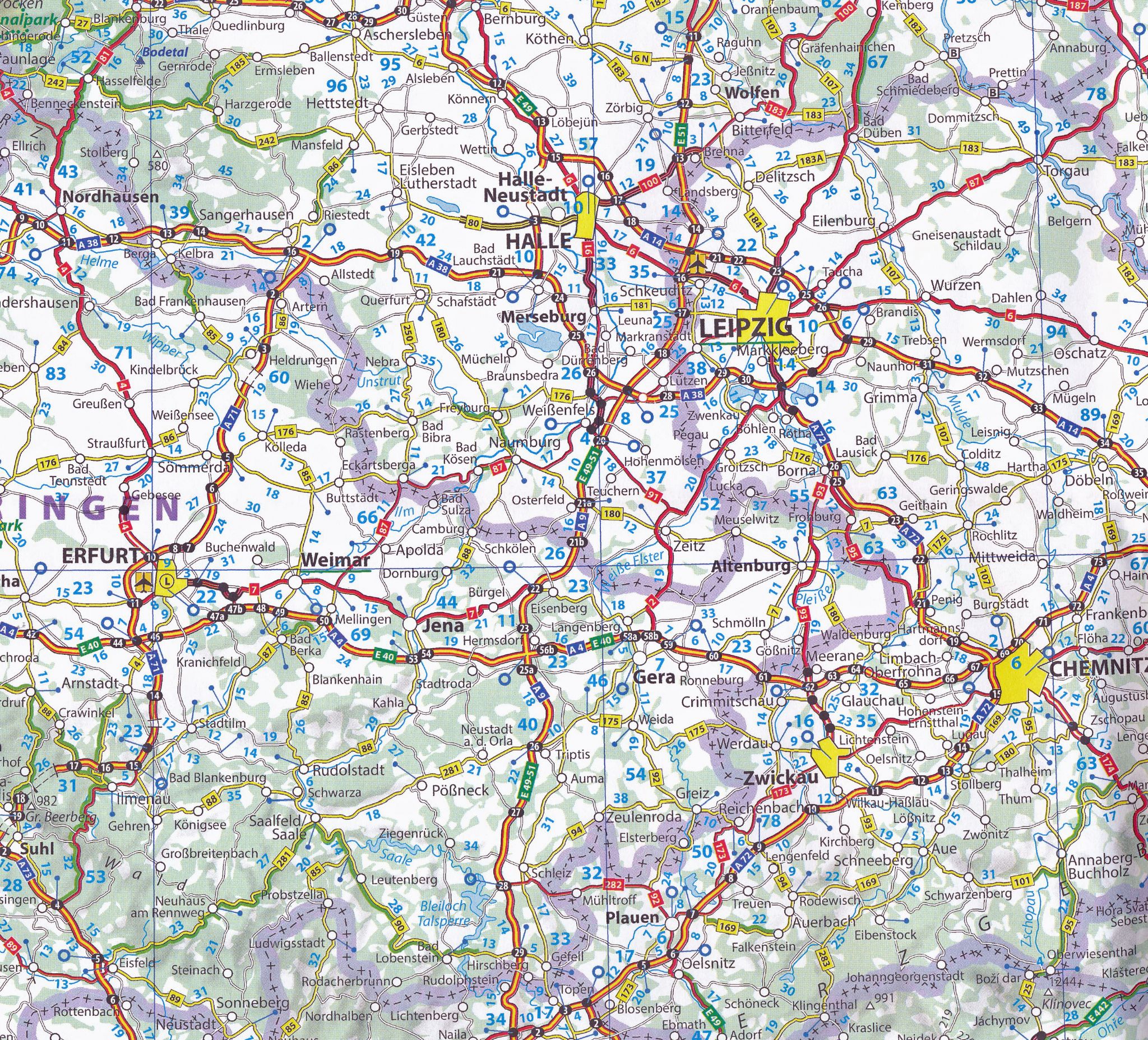 Michelin Map 718 - Germany - 2025