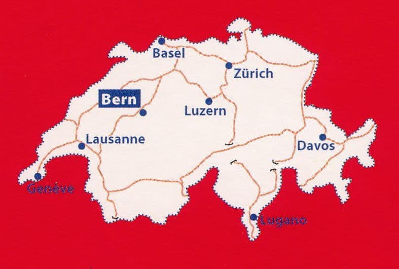 Michelin Map 729 - Switzerland 2025
