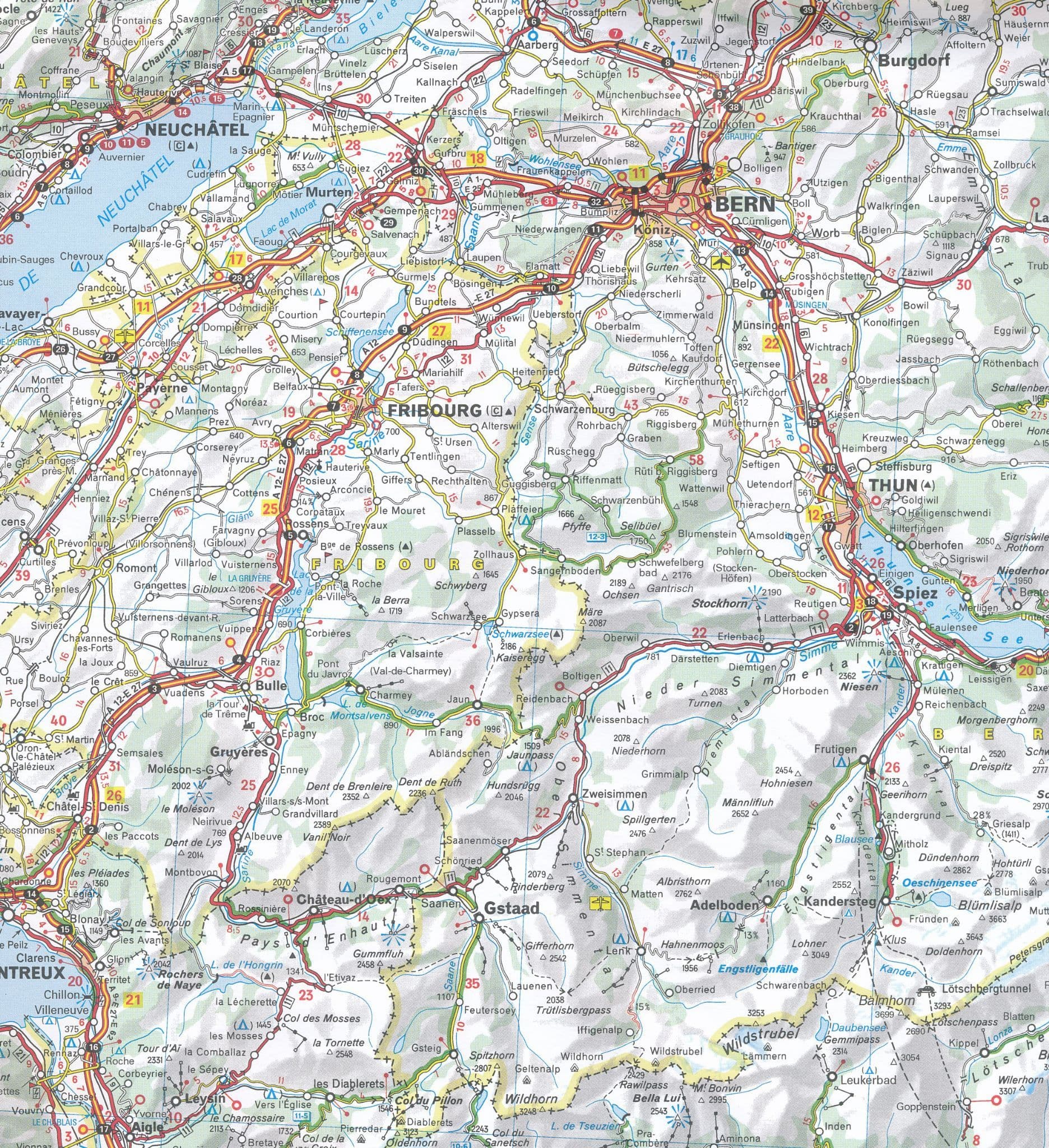 Michelin Map 729 - Switzerland 2025