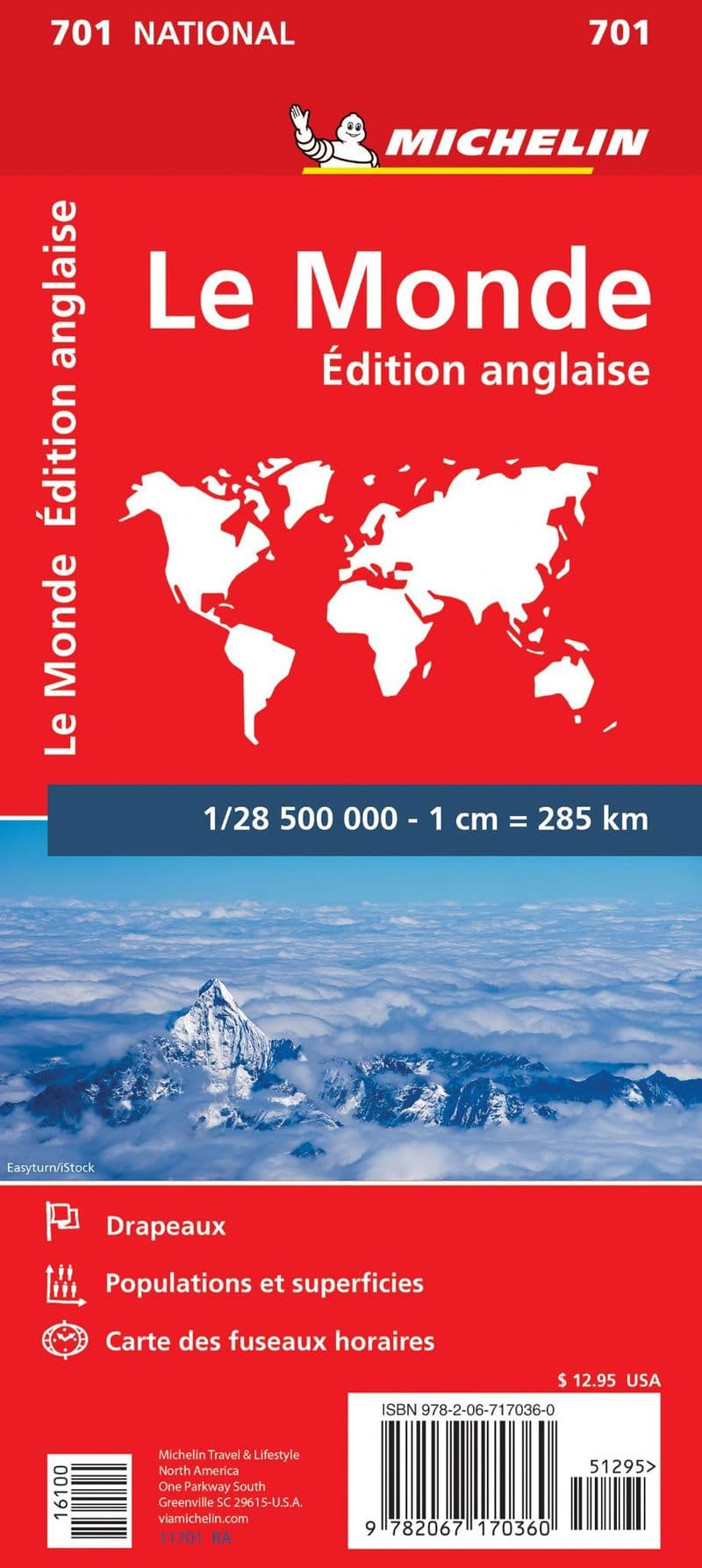 Michelin Map The World - FOLDED