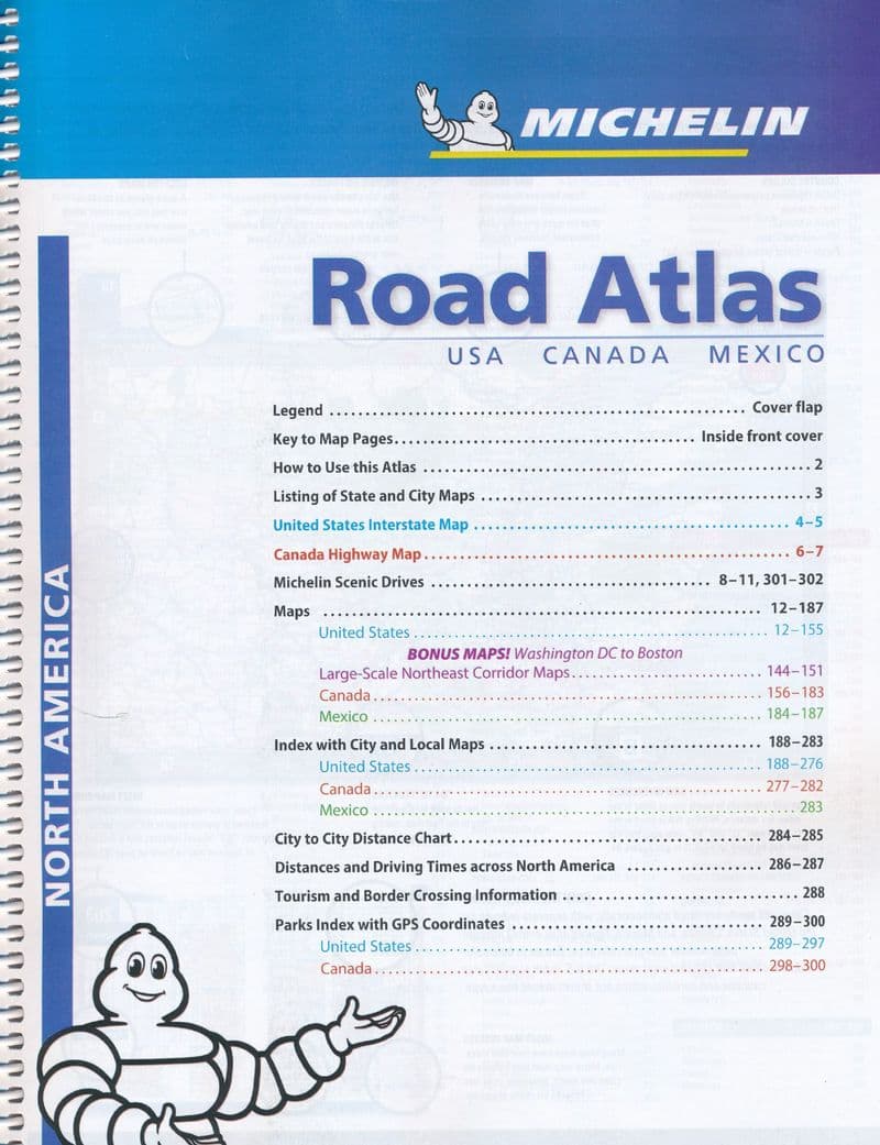 Michelin Road Atlas - USA Canada & Mexico 2026