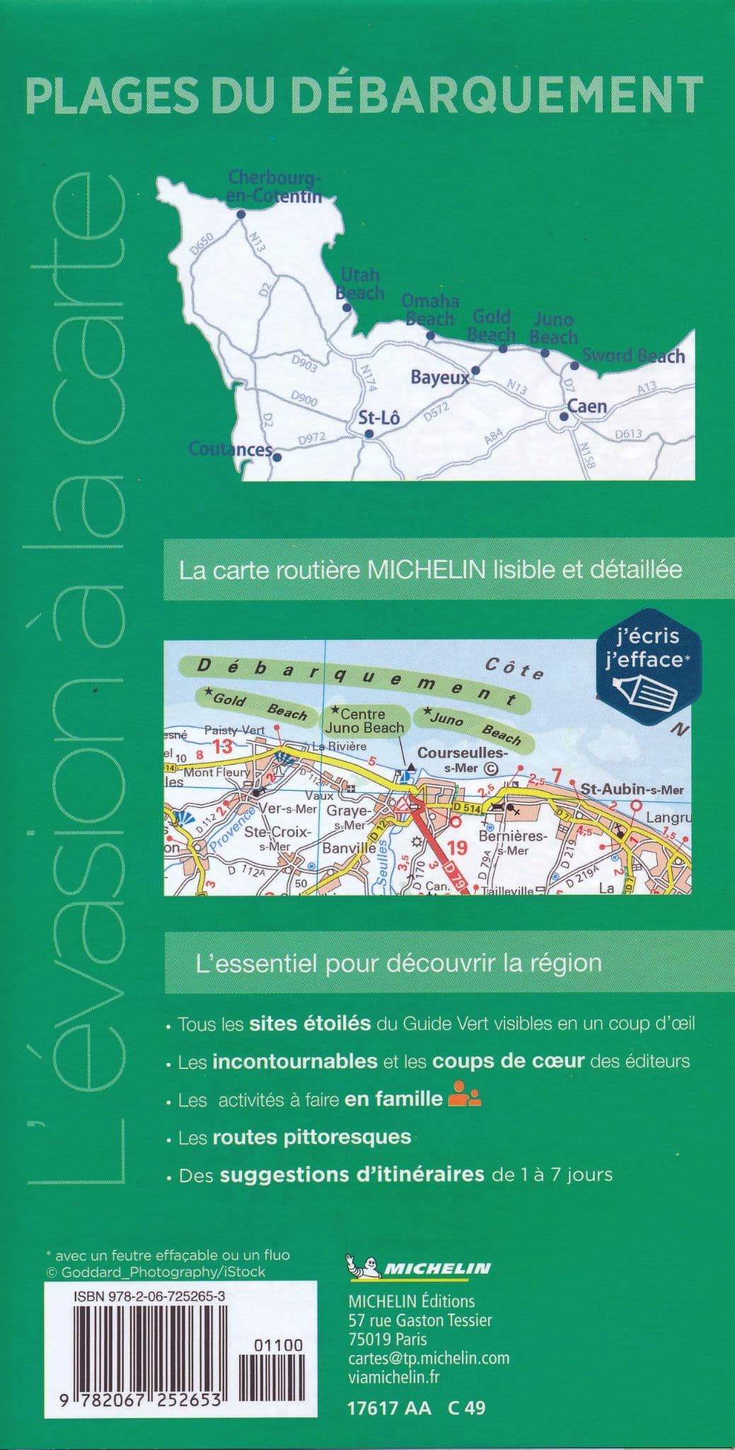 Michelin Tourist Map - The Landing Beaches