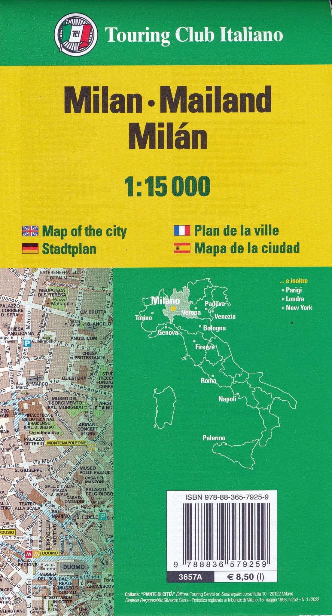 Milan Street Map - TCI