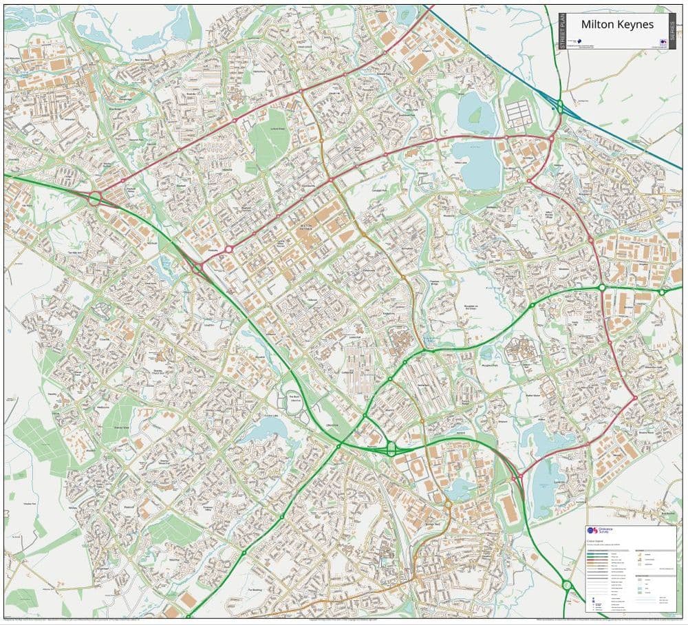 Milton Keynes Street Map