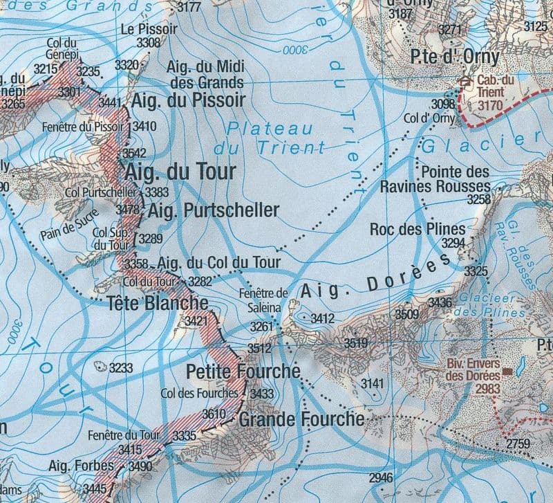 Mont Blanc - Hiking Map - Kompass 85