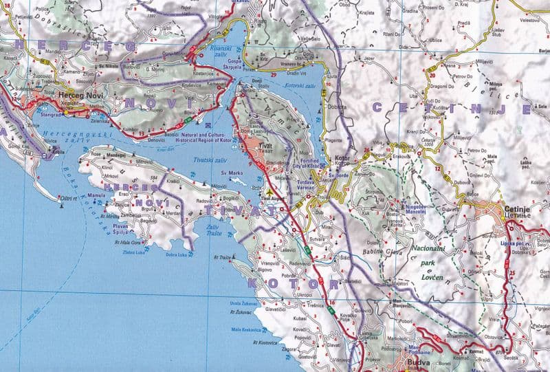 Montenegro - Road Map - Michelin 780