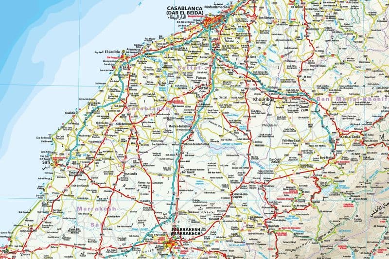 Morocco Road Map - Reise