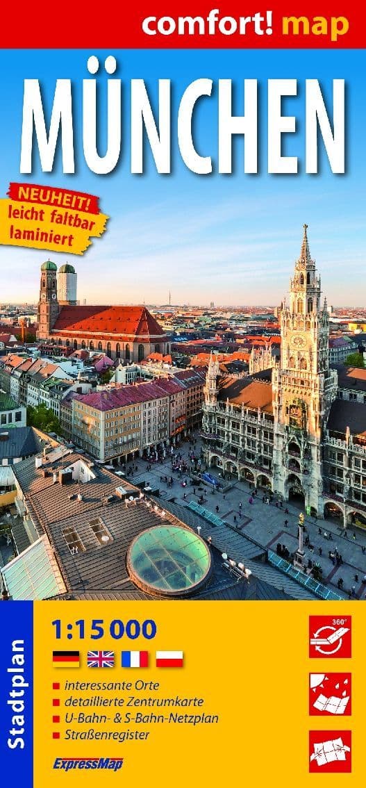 Munich - Laminated City Map - Express