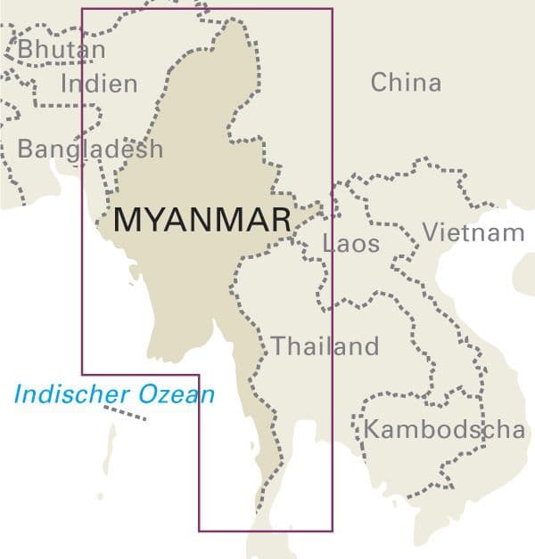 Myanmar Road Map - Reise