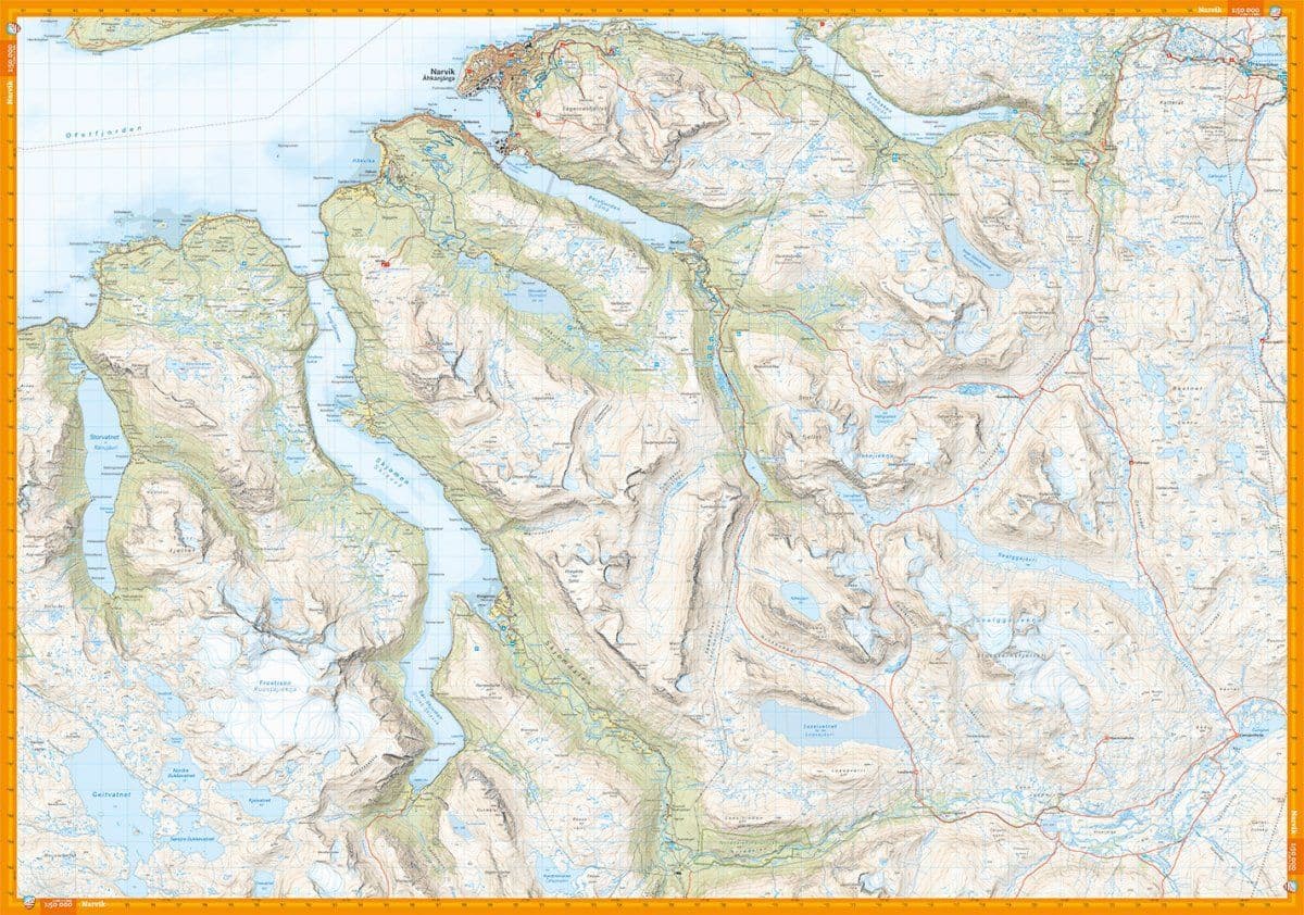 Narvik - Hiking Map - Calazo BD 250