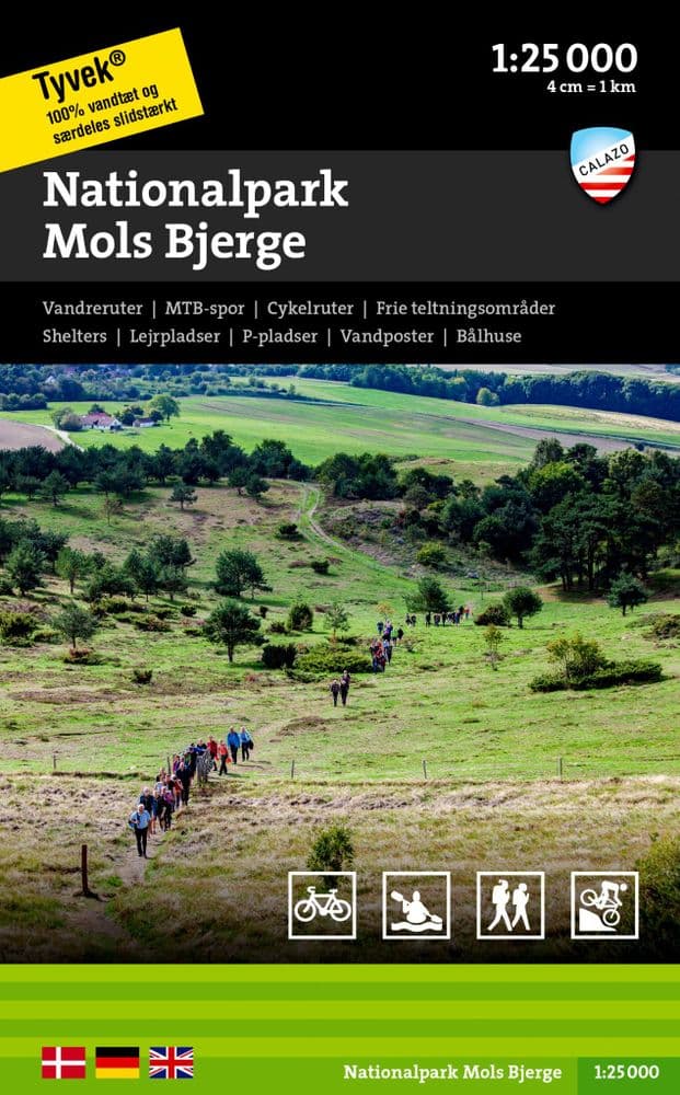 National Park Mols bjerge - Calazo Hiking Map