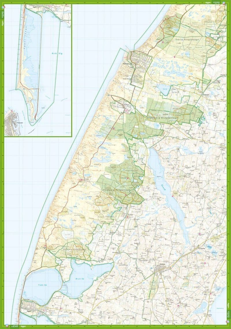 National Park Thy - Calazo Hiking Map