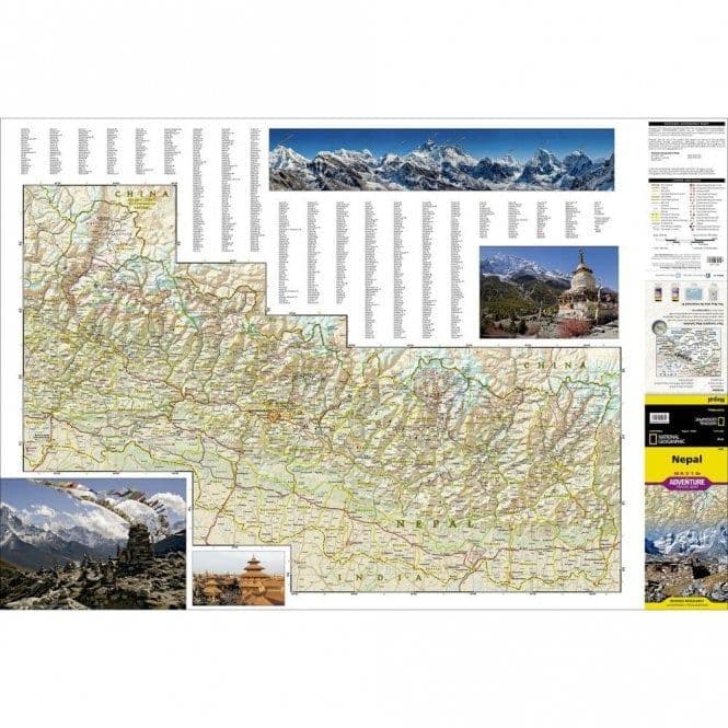 Nepal Adventure Map - National Geographic
