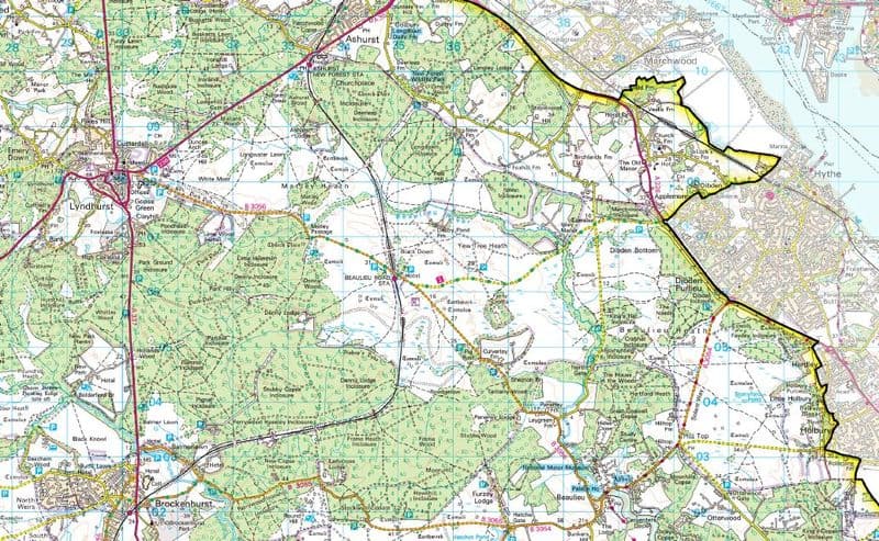 New Forest National Park - Wall Map - 2025
