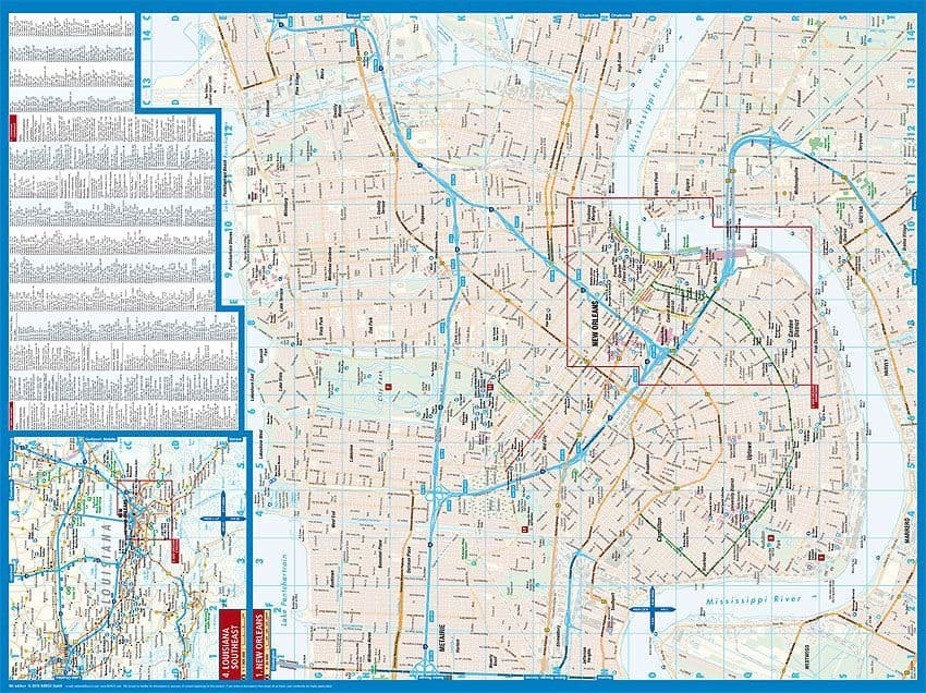 New Orleans - Street Map - Borch