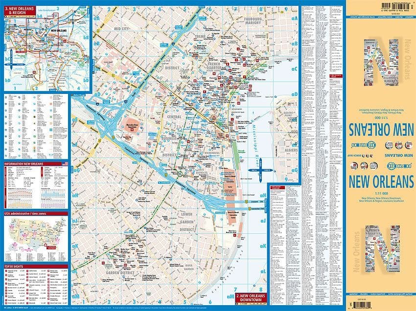 New Orleans - Street Map - Borch