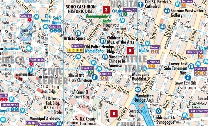 New York City Street Map - Borch