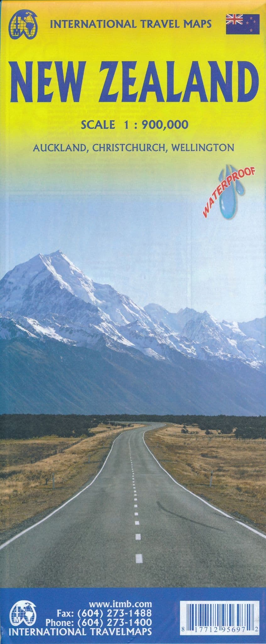 New Zealand Tourist Map - Waterproof Paper ITM
