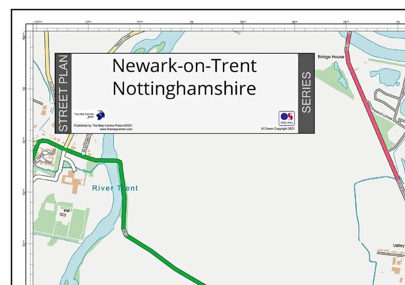 Newark on Trent Street Map