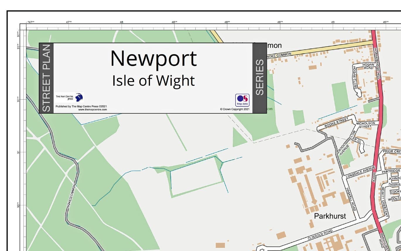 Newport - Isle of Wight Street Map