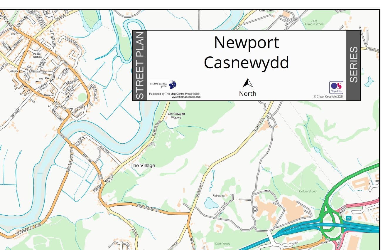 Newport - Wales Street Map