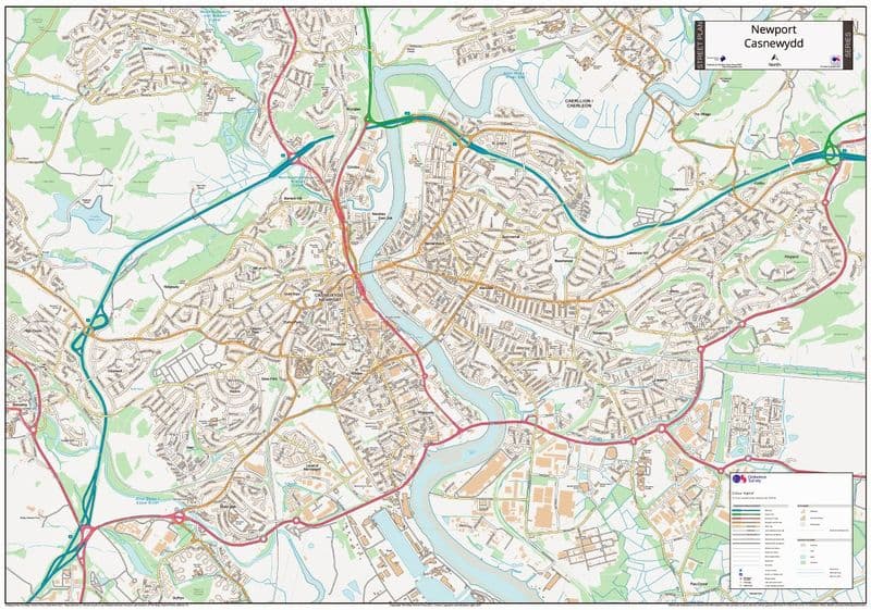 Newport - Wales Street Map