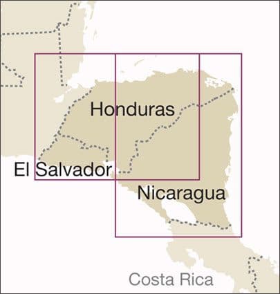 Nicaragua Honduras & El Salvador Road Map - Reise