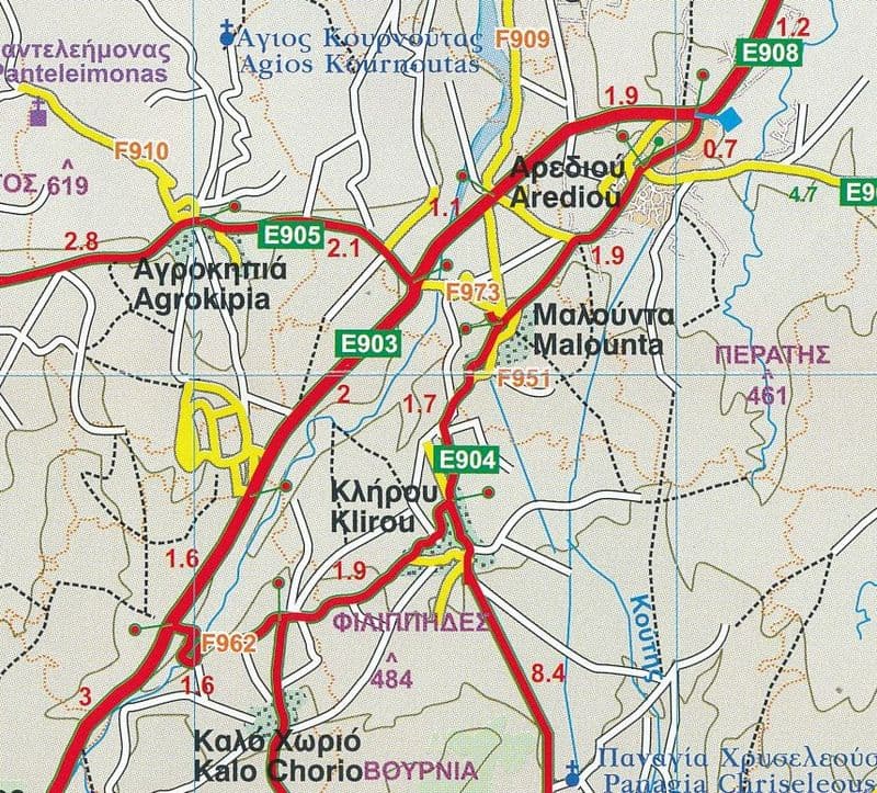 Nicosia Cyprus - Orama Tourist Map CY011