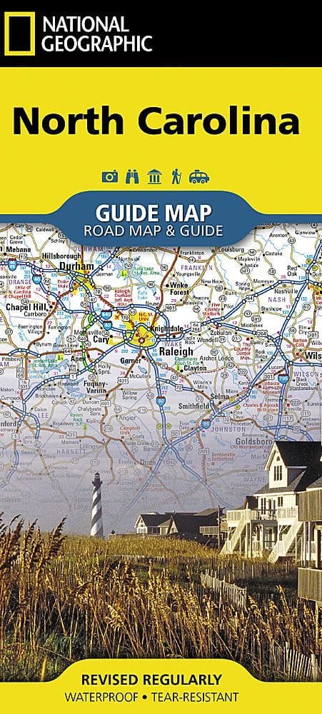 North Carolina Road Map Detailed North Carolina US PDF Map Vector