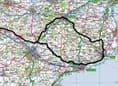 North Downs Way - Wall Map