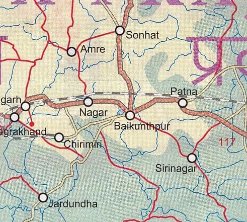 North East India & Kolkata Travel Map