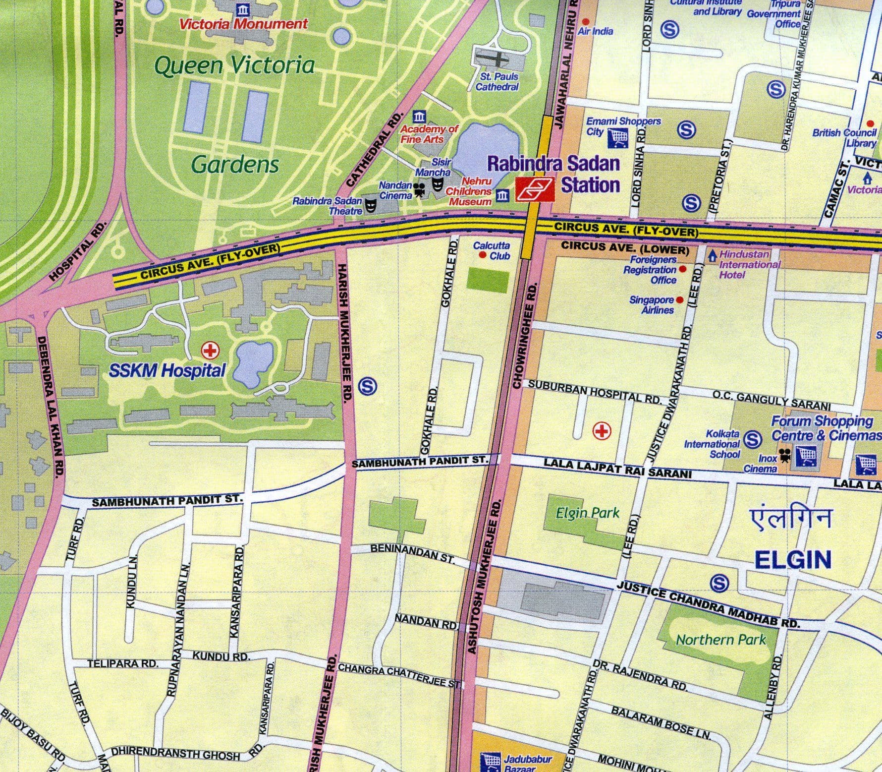 North East India & Kolkata Travel Map