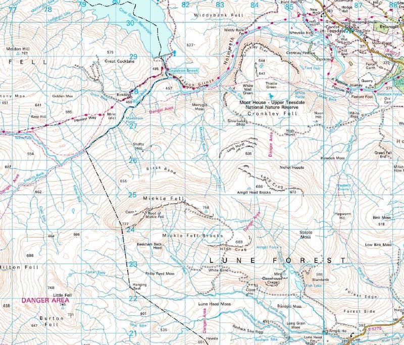 North Pennines - AONB Wall Map - 2024