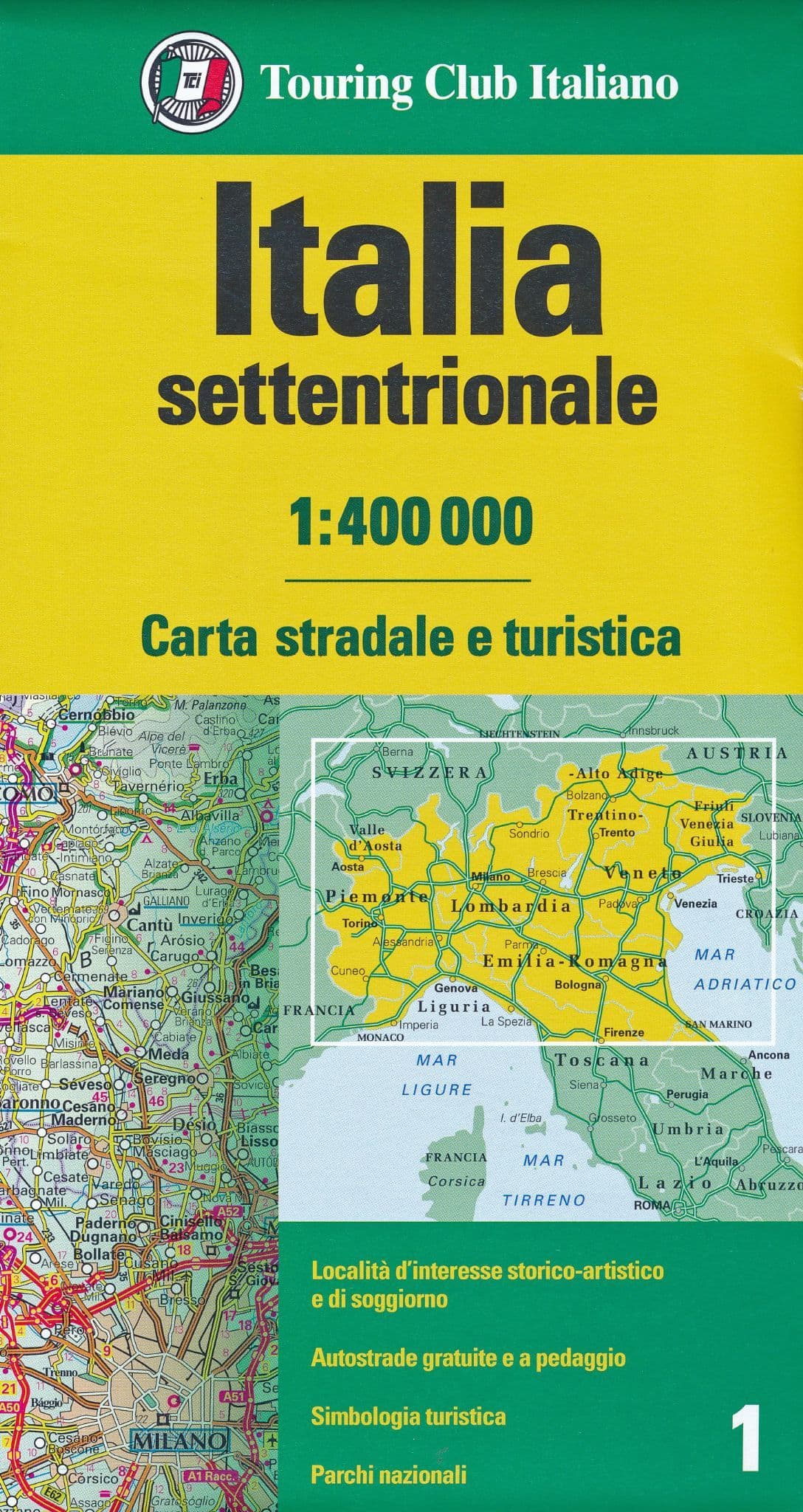 Tci Maps Sicily 01: Piemonte & Valle D Aosta Regional Map Touring