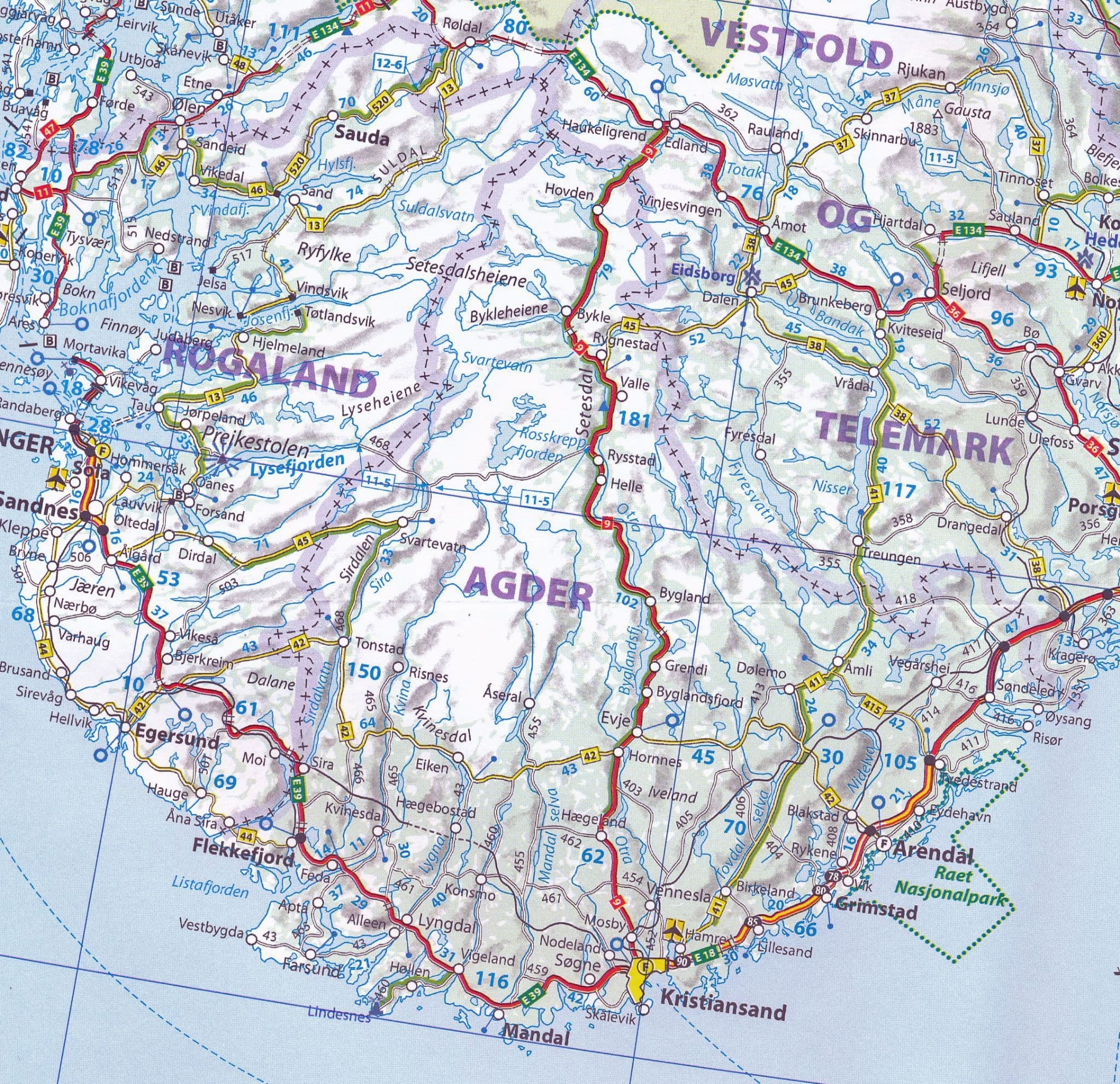 Norway - Michelin National Map 752