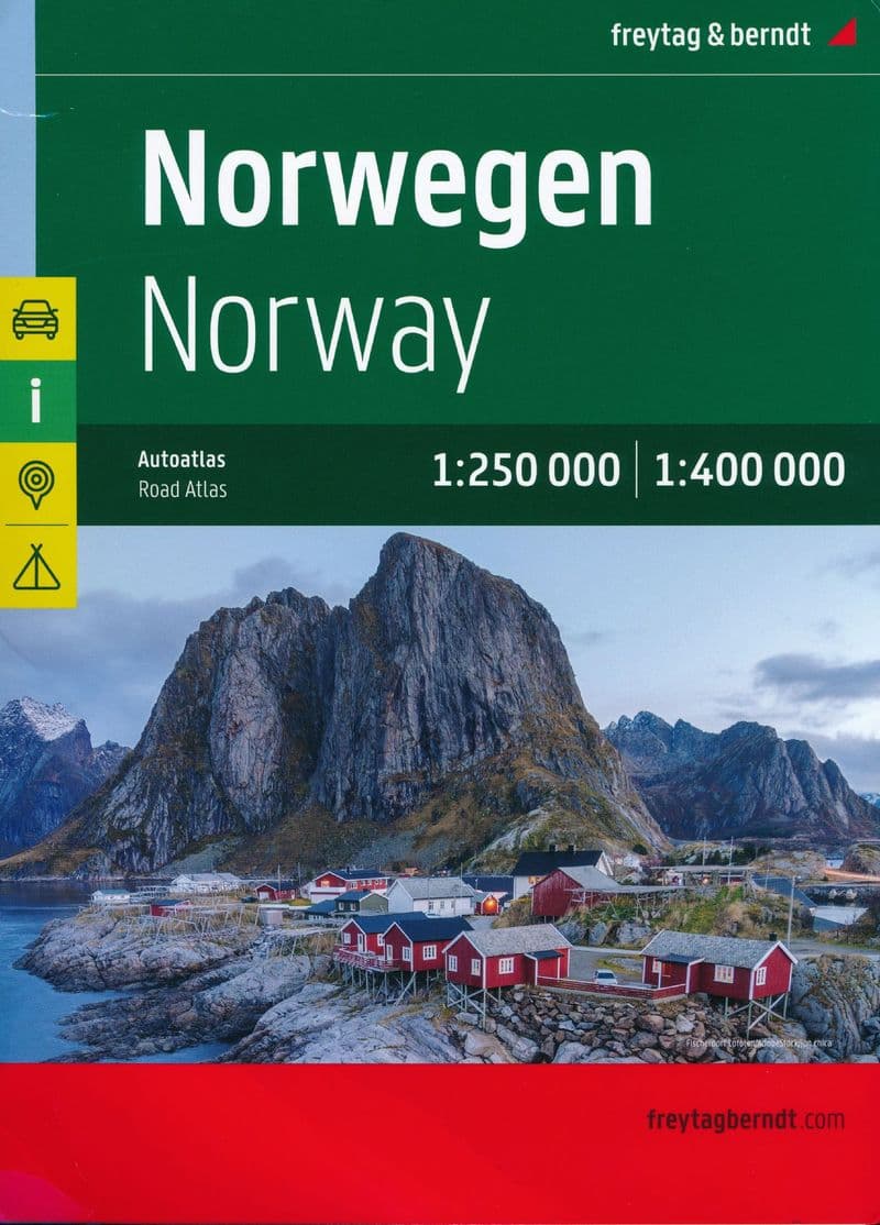 Norway Touring Road Atlas Spiral Bound - Freytag & Berndt