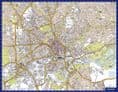 Nottingham City Centre A-Z Street Wall Map