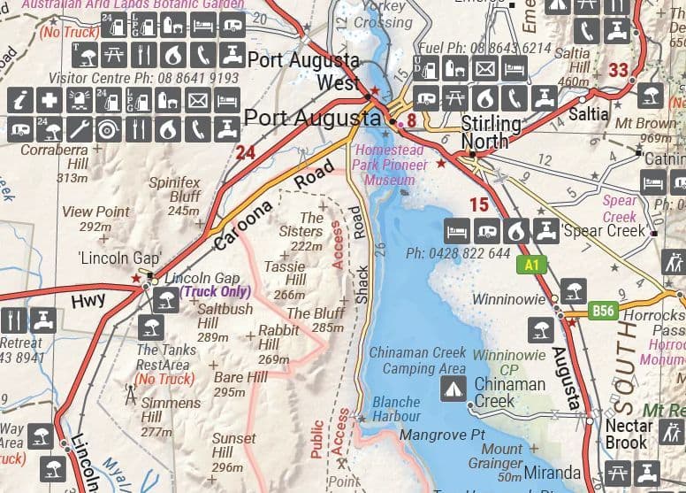 Nullarbor Plain - Eastern Map - Border Village to Port Pirie - Hema 2 177