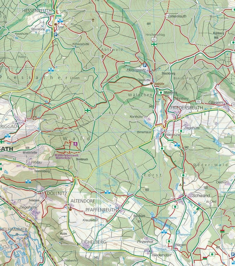 Oberpfälzer Wald - Kompass 186 2 Map Set