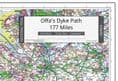 Offa s Dyke Path - Wall Map