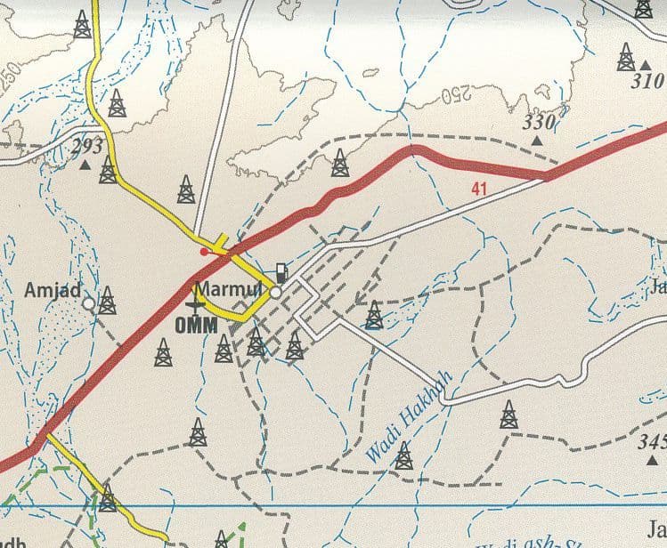 Oman Road Map - Reise