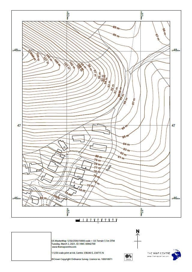 Ordnance Survey 1 1250 - Rural