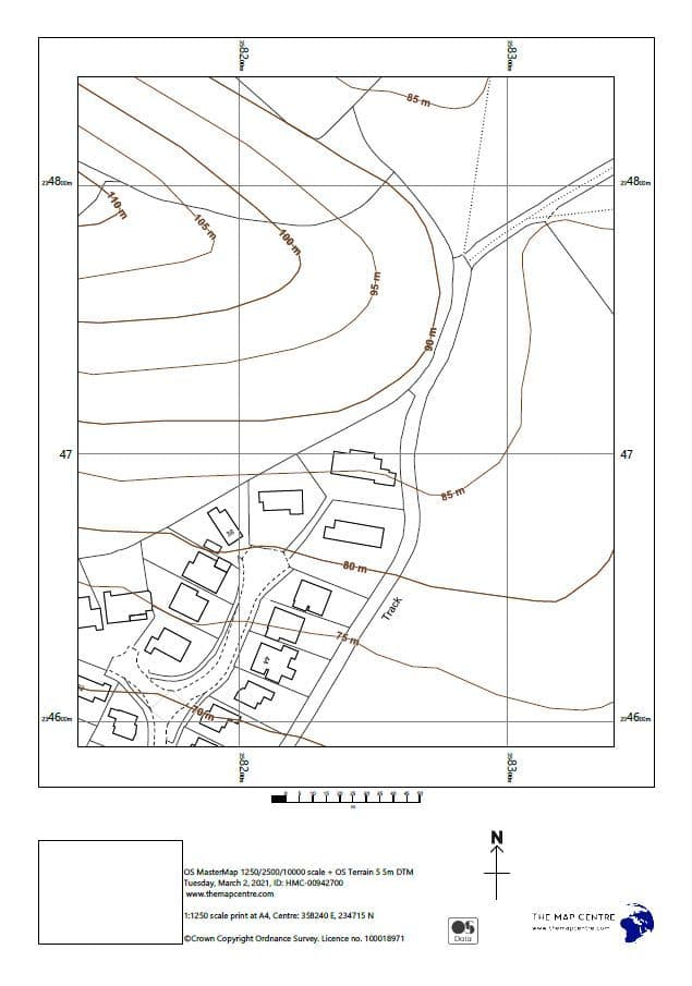 Ordnance Survey 1 1250 - Rural