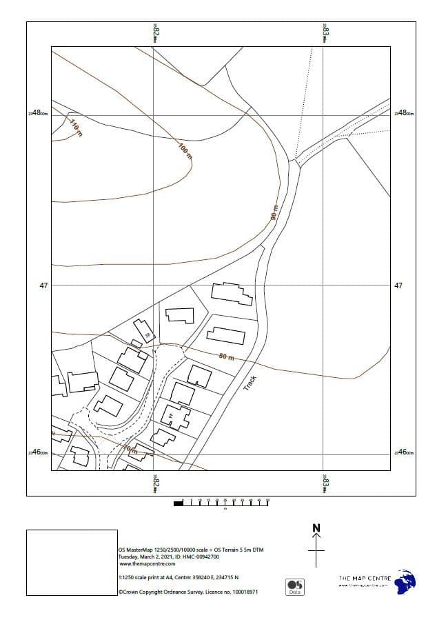 Ordnance Survey 1 1250 - Rural