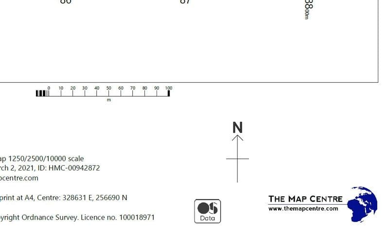 Ordnance Survey 1 2500 - Rural