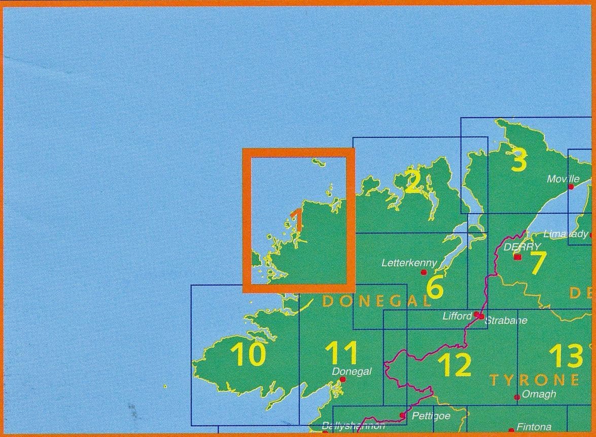 Ordnance Survey Ireland 1 50 000 - Map 01 - Donegal NW